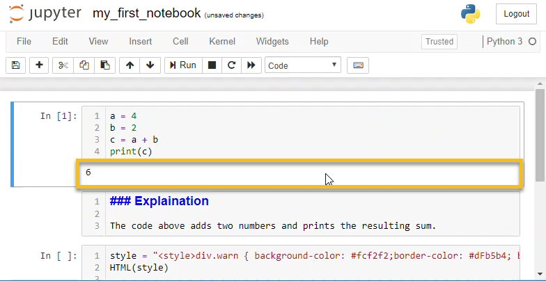 3 4 The Jupyter Notebook Interface Problem Solving With Python